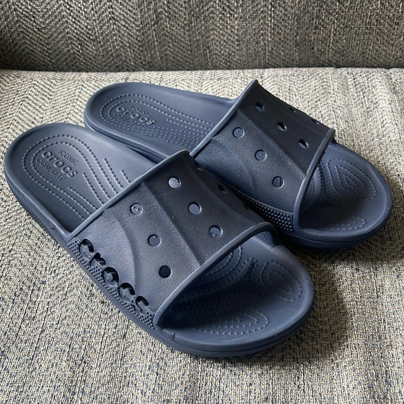 CROCS | Shoes | Crocs Unisex Blue Iconic Comfort Rubber Slip On Casual ...